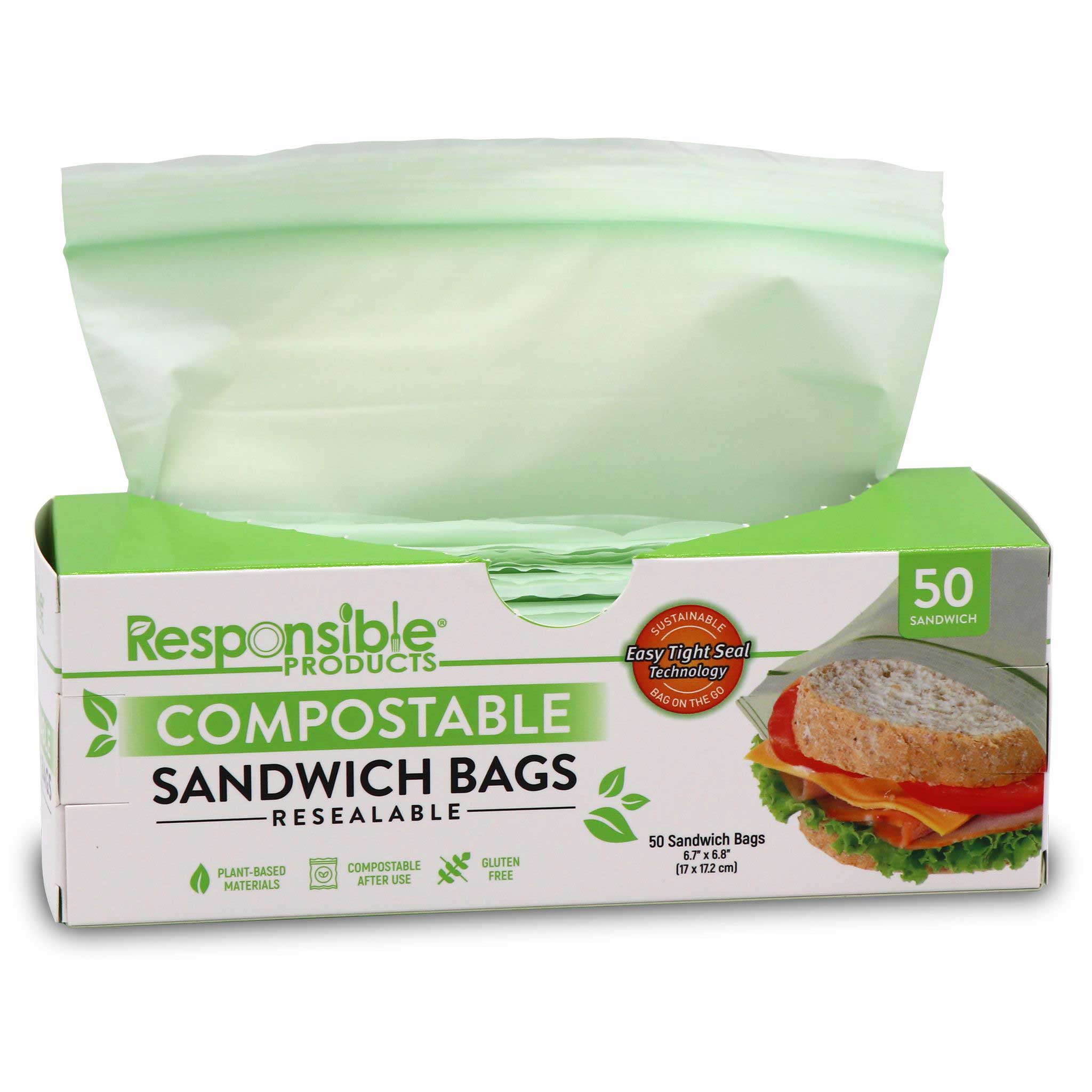 Responsible Products Resealable Sandwich Bag Case | FoodServiceDirect