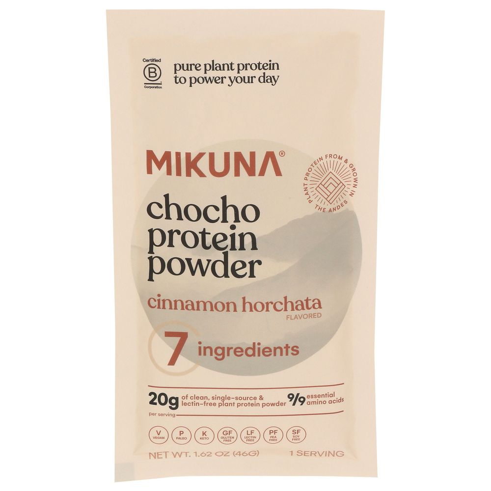 Mikuna Cinnamon Horchata Chocho Protein Powder - Single Serve, 1.73 ...