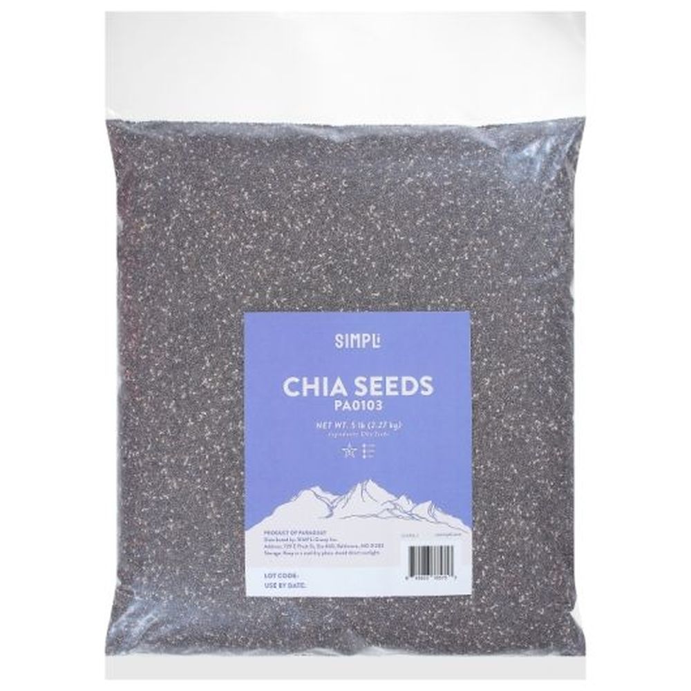 Simpli Chia Seeds, 5 Pound - 2 per case