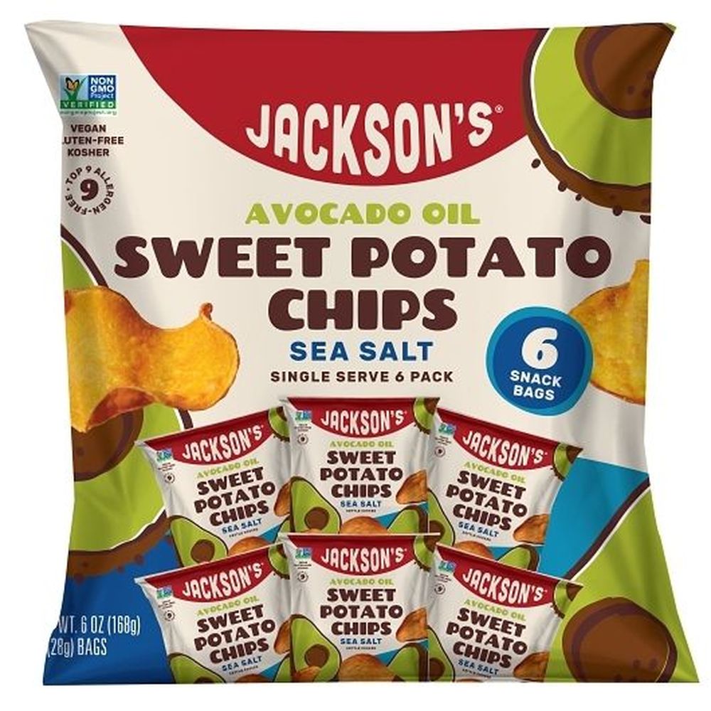Jacksons Sweet Potato Chips - Multipack, 1 Ounce -- 6 per case ...