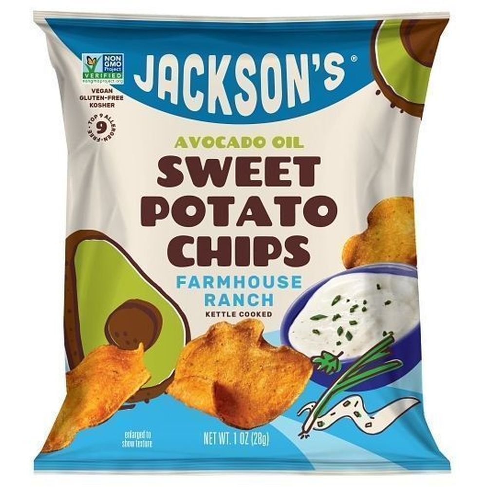 Jacksons Farmhouse Ranch Sweet Potato Chips in Avocado Oil, 1 Ounce ...