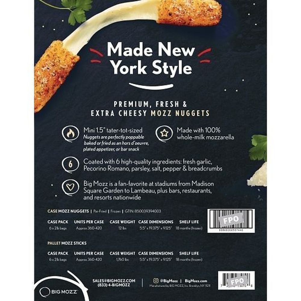 Big Mozz Bite-Sized Mozzarella Nuggets | FoodServiceDirect