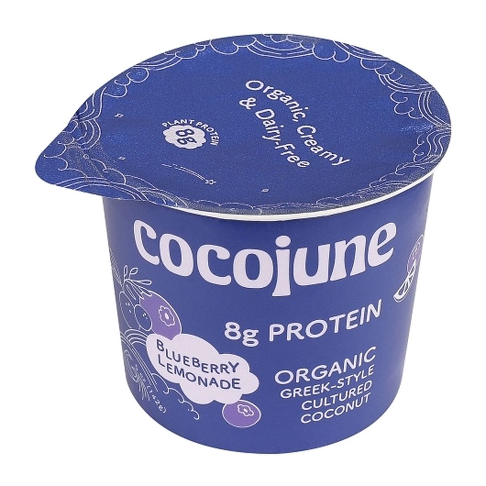 Cocojune Organic Greek Style Blueberry Lemonade Protein Yogurt, 5 Ounce ...
