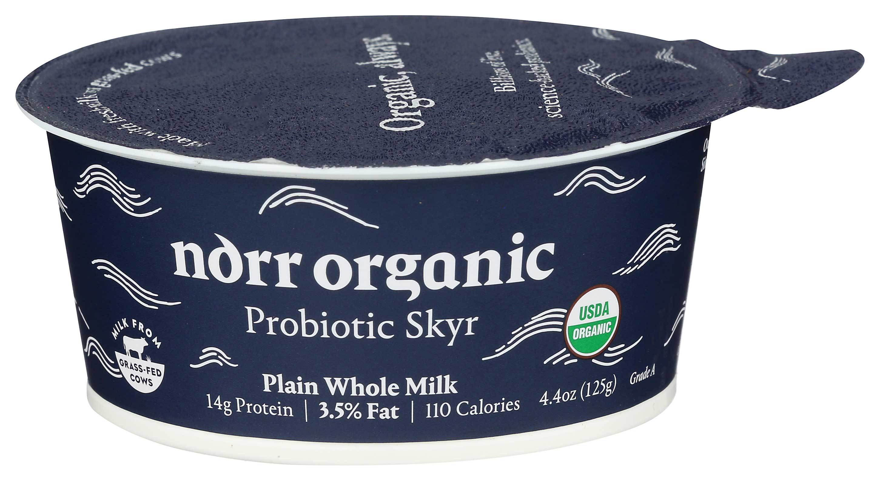 Norr Organic Whole Milk Plain Skyr Yogurt, 4.4 Ounce -- 12 per case