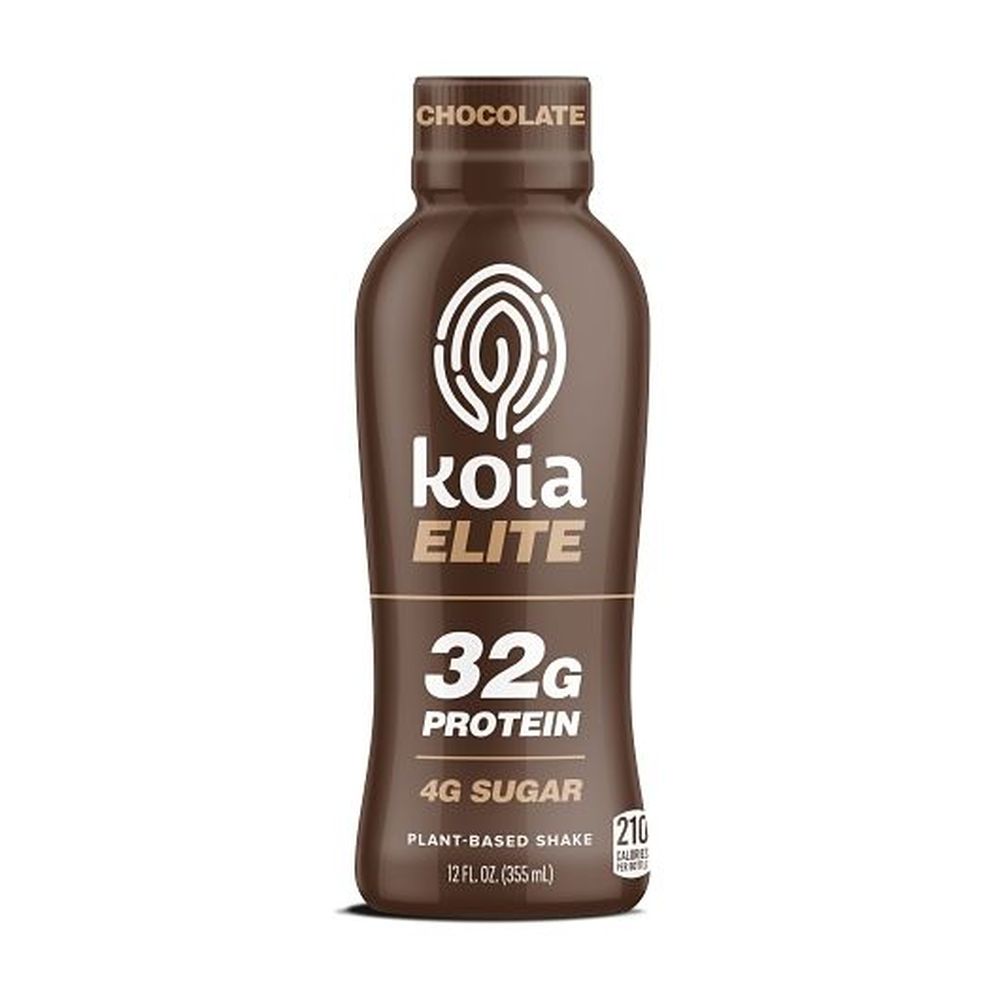 Koia Elite Chocolate Plant Protein Shake, 12 Fluid Ounce -- 12 per case