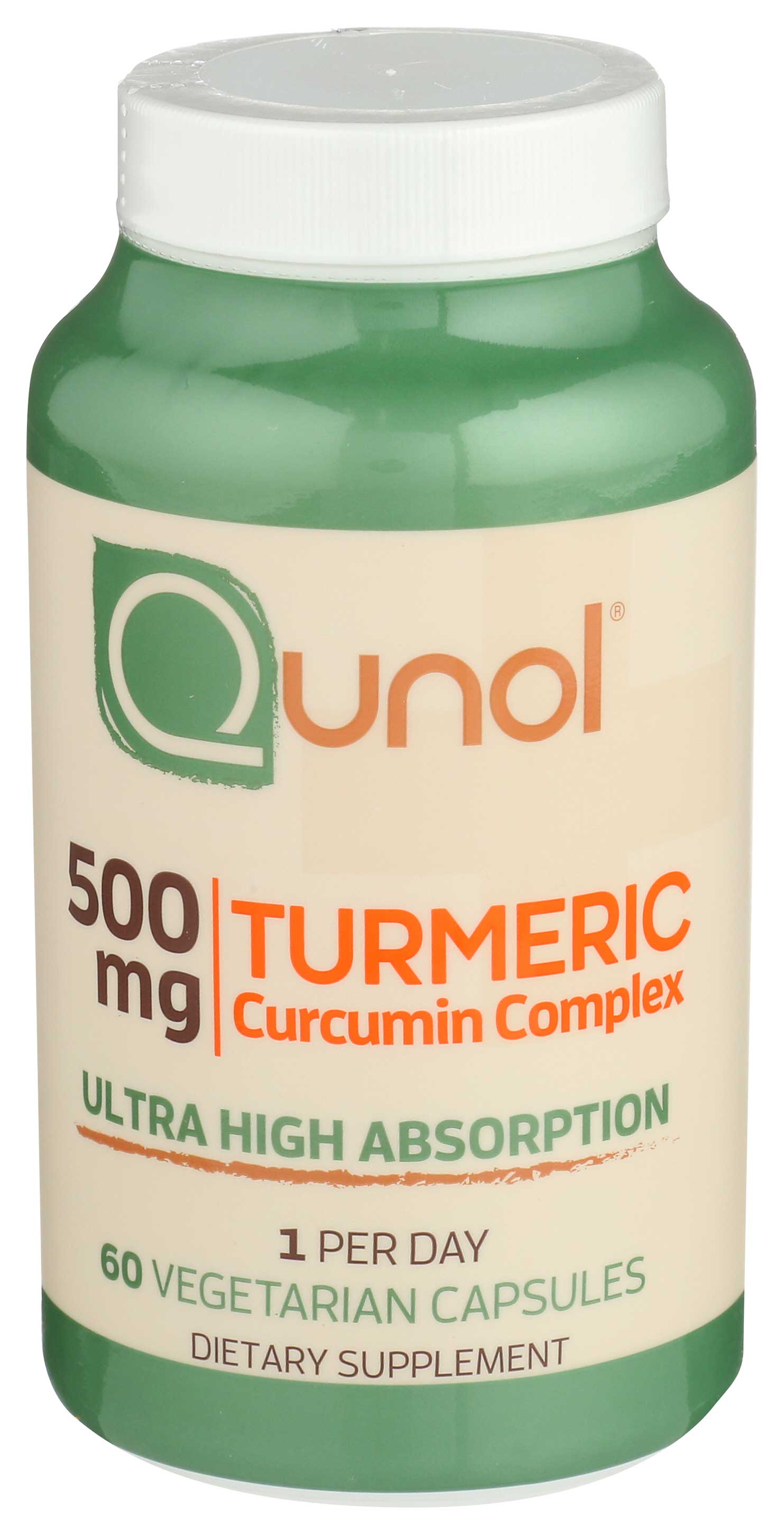 Qunol Turmeric Curcumin Complex 500 mg Vegetarian Capsules - 60 count ...