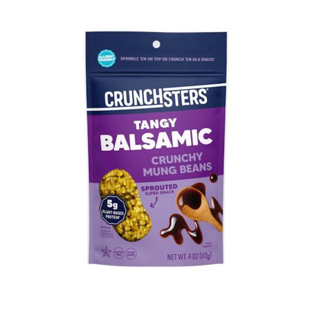 Crunchster Tangy Balsamic Crunchy Sprouted Mung Beans Protein Snack, 4 ...
