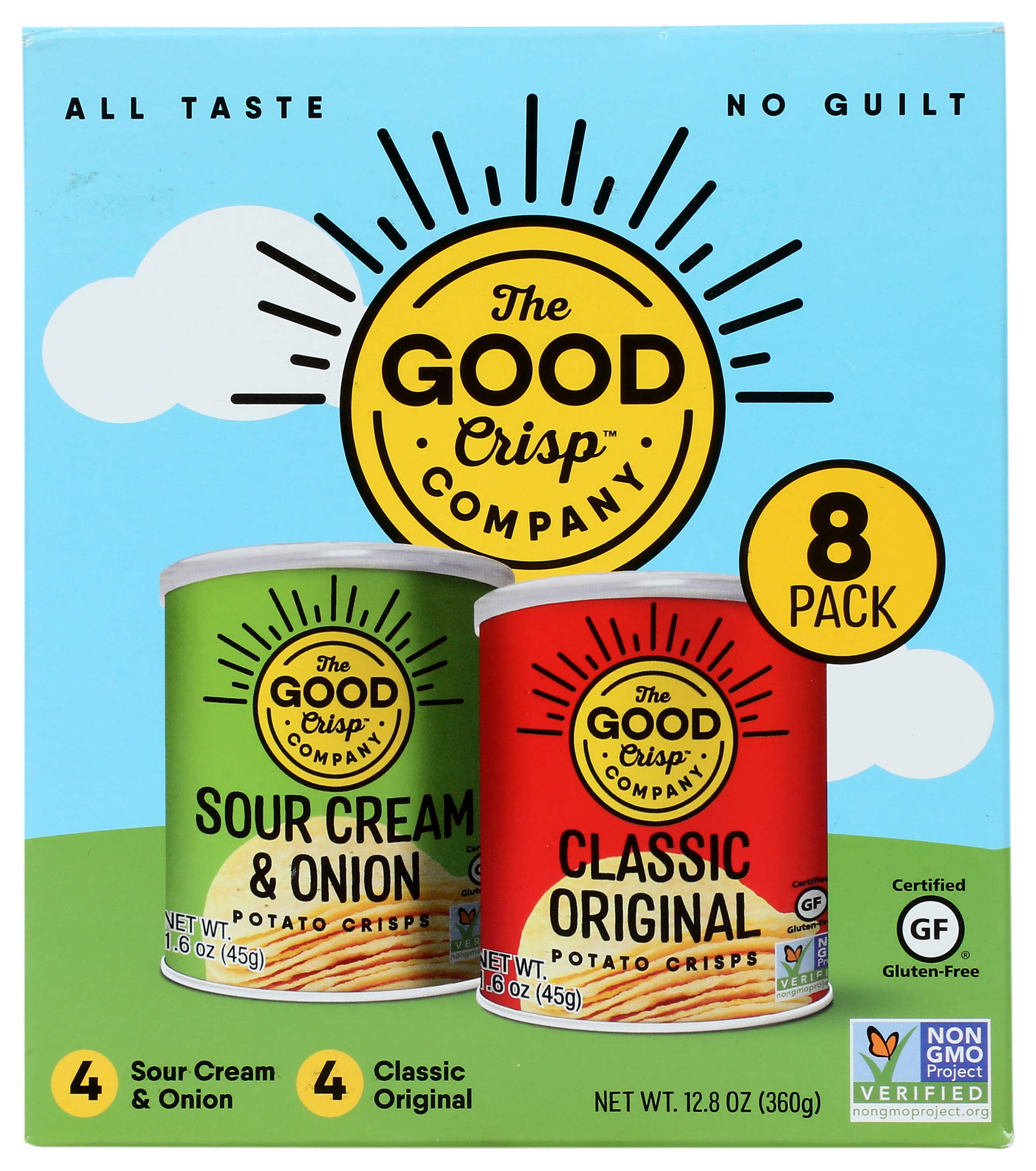 The Good Crisp Company Potato Crisps - Multi Pack, 1.6 Ounce -- 4 per ...