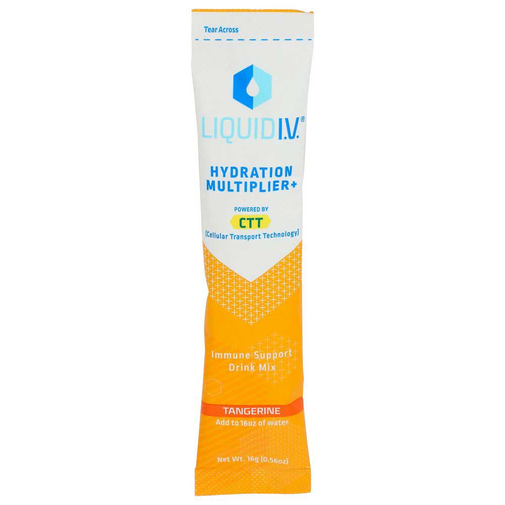 Liquid IV Tangerine Hydration Multiplier Plus Immune Support Drink Mix ...