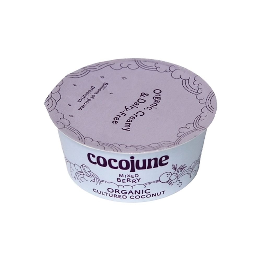 Cocojune Organic Mixed Berry Cultured Coconut Yogurt, 4 Ounce -- 12 per ...