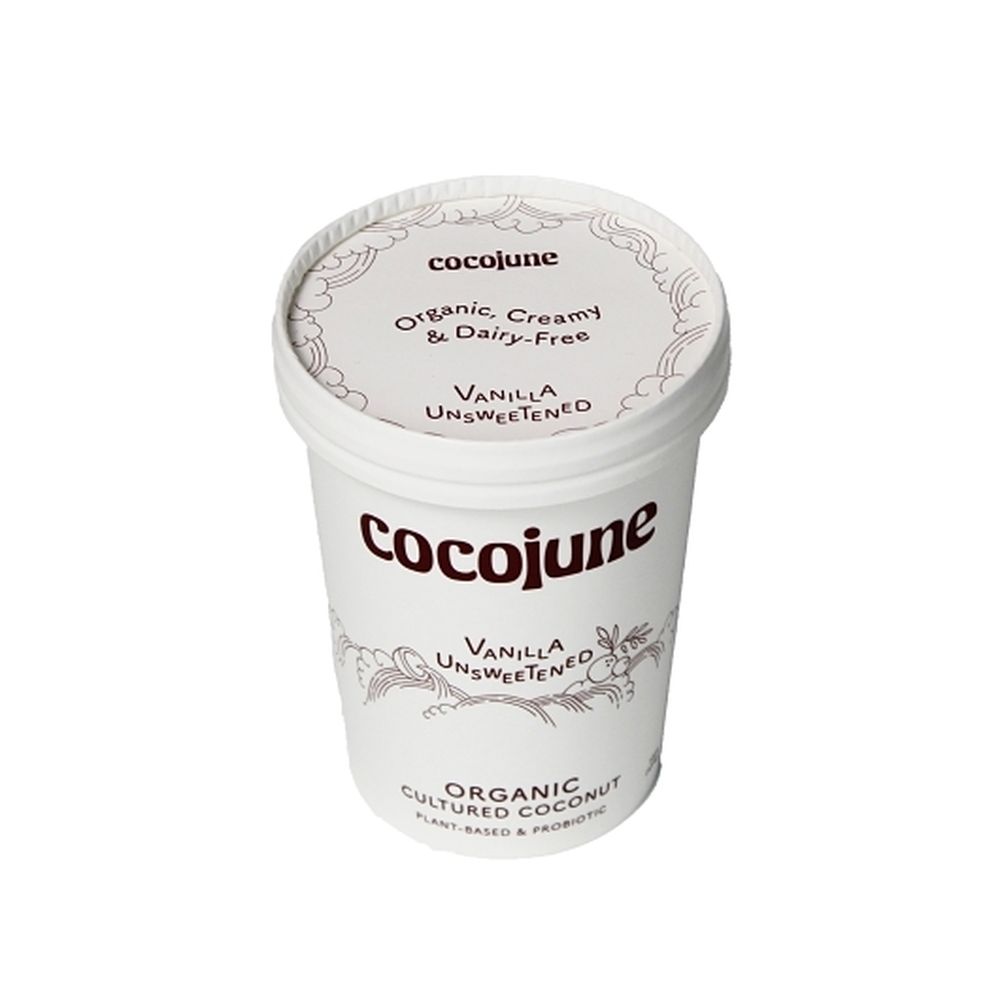 Cocojune Organic Unsweetened Vanilla and Chamomile Cultured Coconut ...