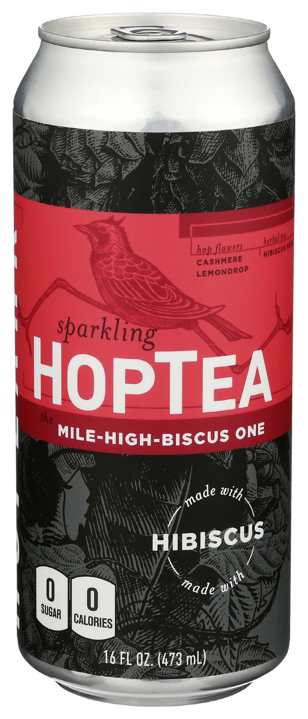 Hoplark The Mile-High-Biscus One Sparkling Hop Tea, 16 Fluid Ounce ...