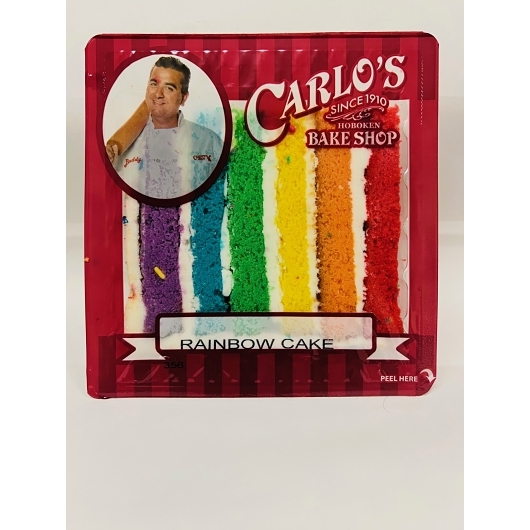 Carlos Individually Packaged Six Layer Rainbow Cake Slices -- 12 per case