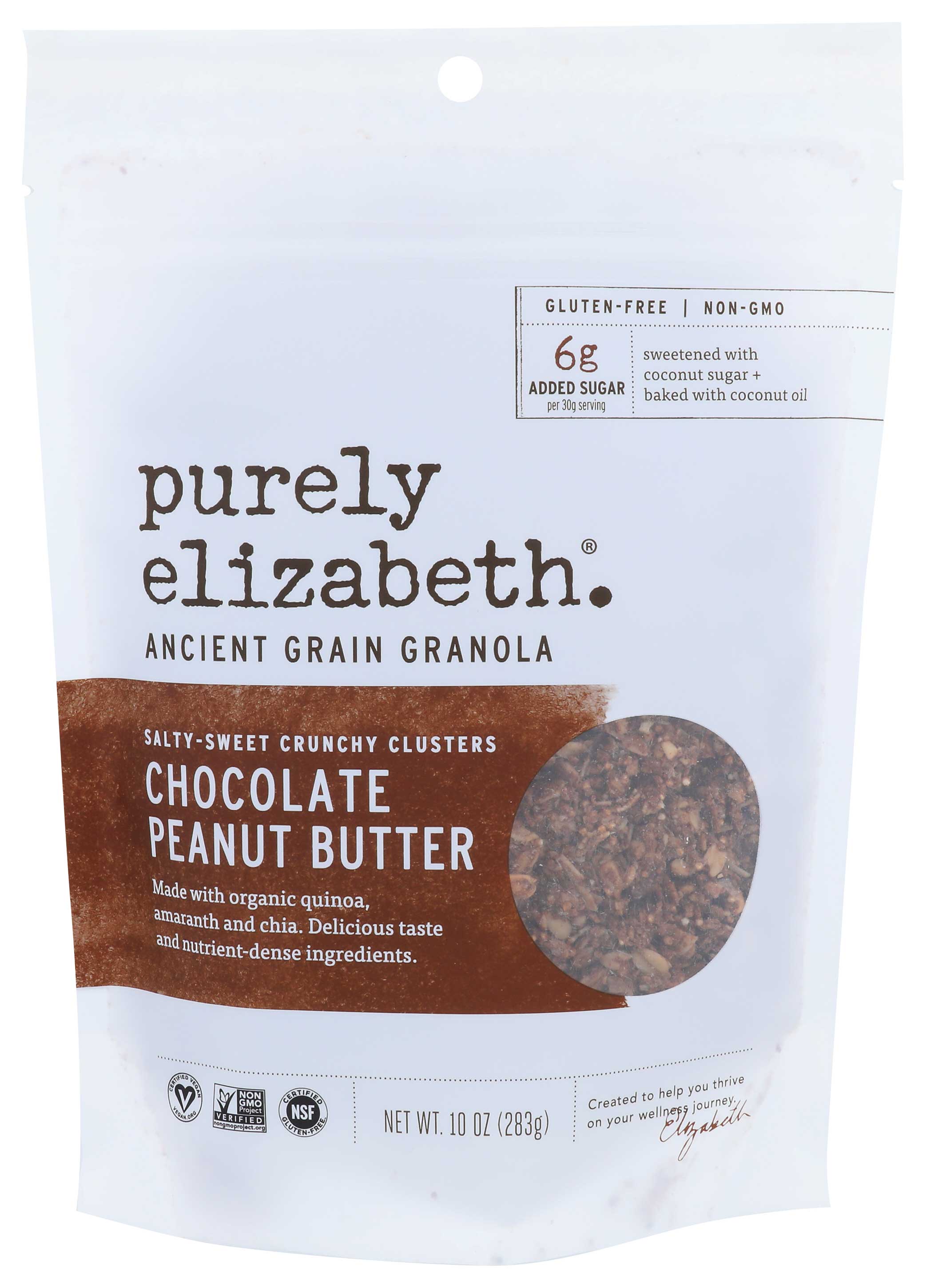 Purely Elizabeth Chocolate Sea Salt and Peanut Butter Ancient Grain ...