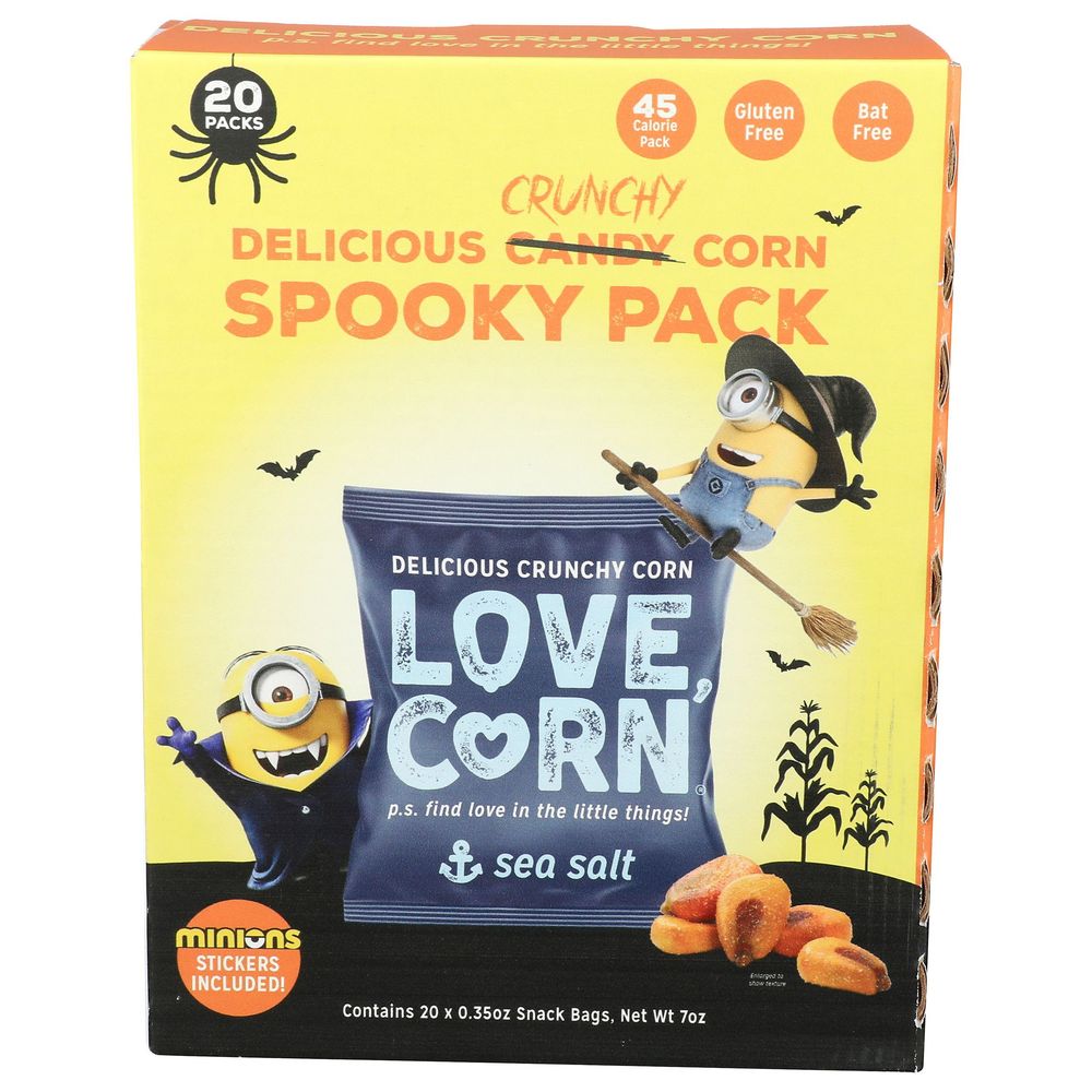 Love Corn Sea Salt Roasted Corn - Multipack, 20 count -- 6 per case