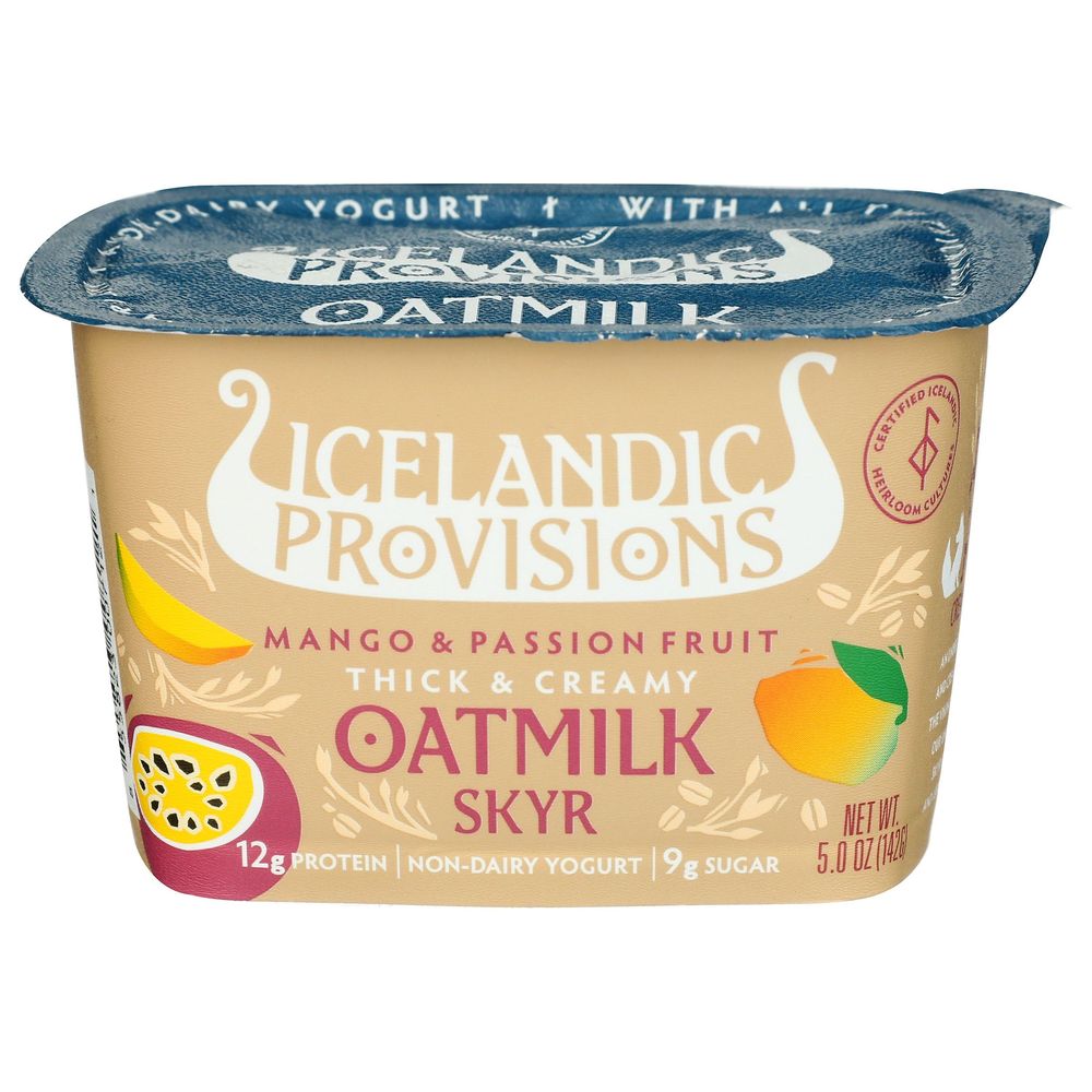 Icelandic Provisions Mango Passion Fruit Thick and Creamy Oatmilk Skyr ...