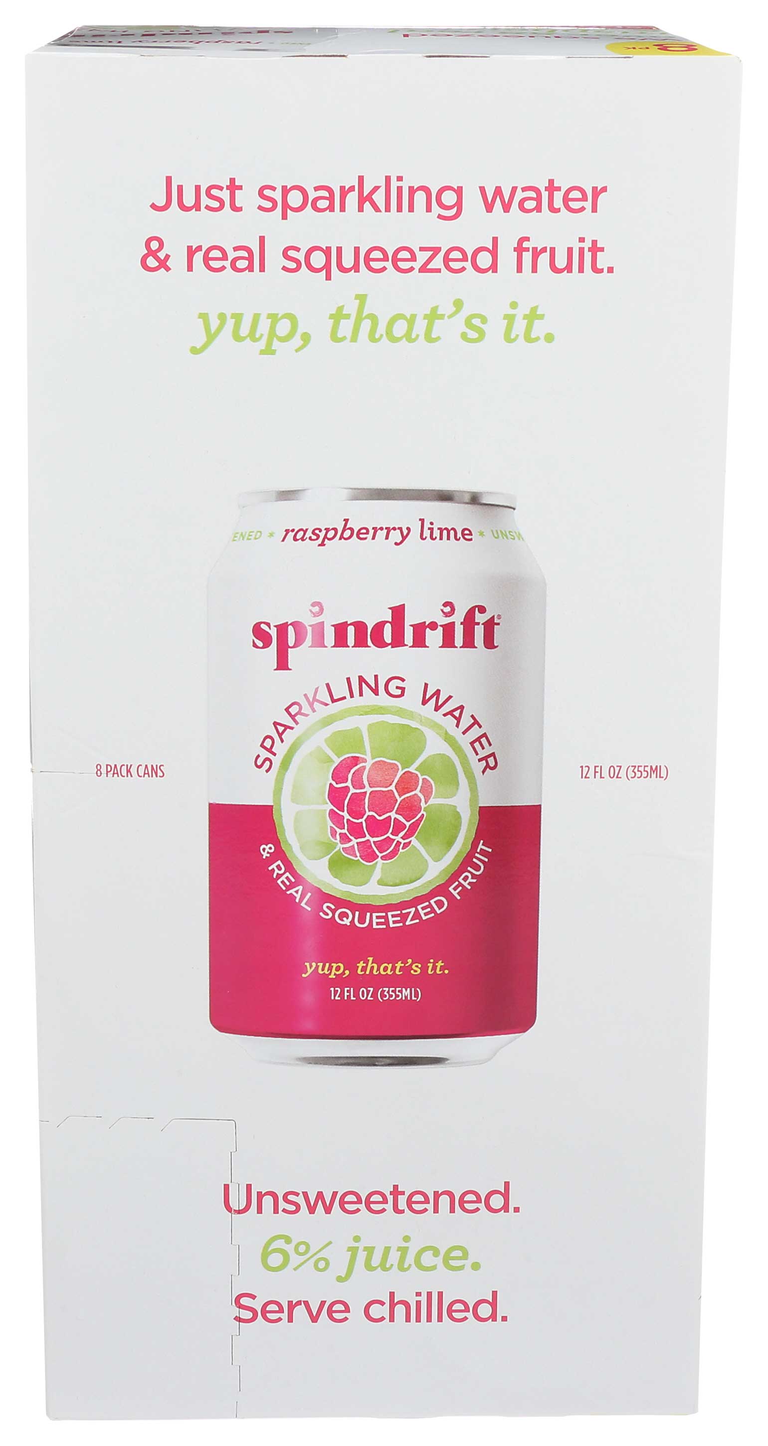 Spindrift Raspberry Lime Sparkling Water Case | FoodServiceDirect