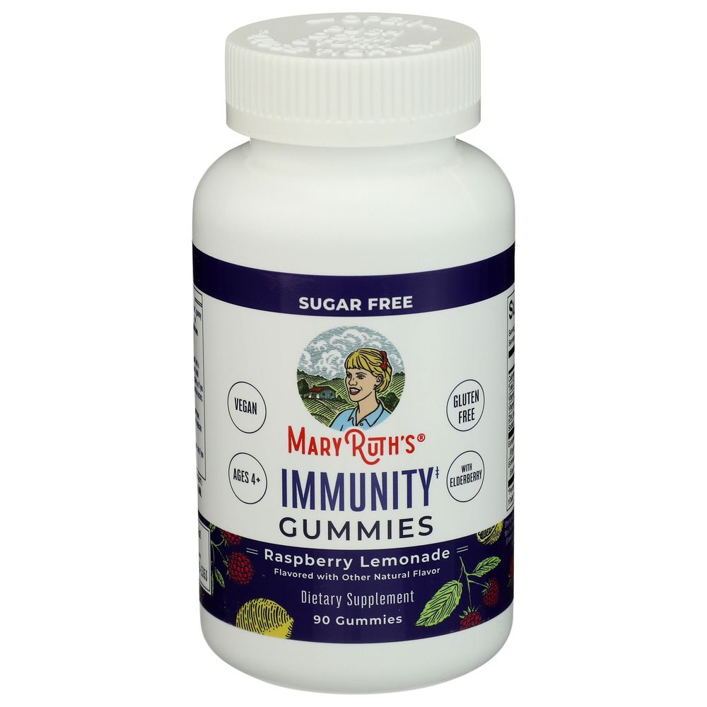 Mary Ruth's Raspberry Lemonade Immunity Gummies, 90 count