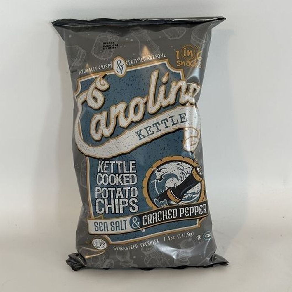 Carolina Kettle Salt and Cracked Pepper Flavored Kettle Cooked Potato ...