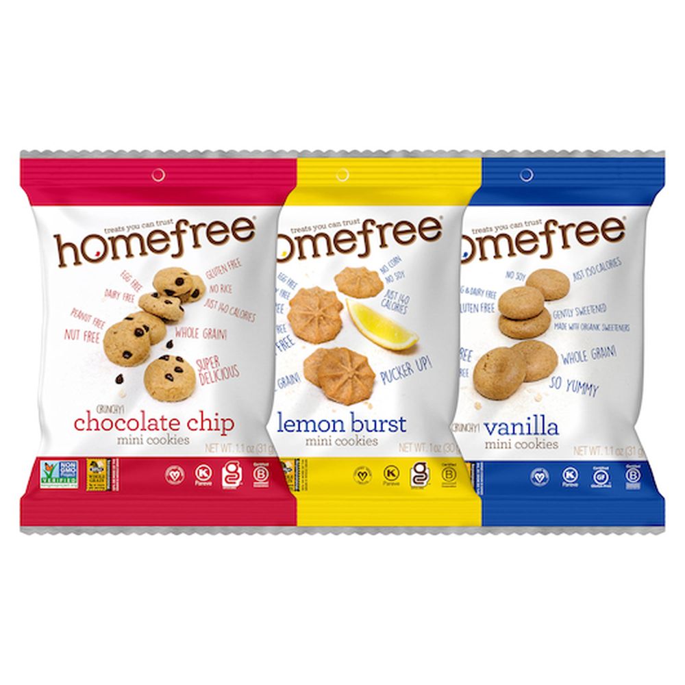 Homefree Mini Cookies - Display, 30 count