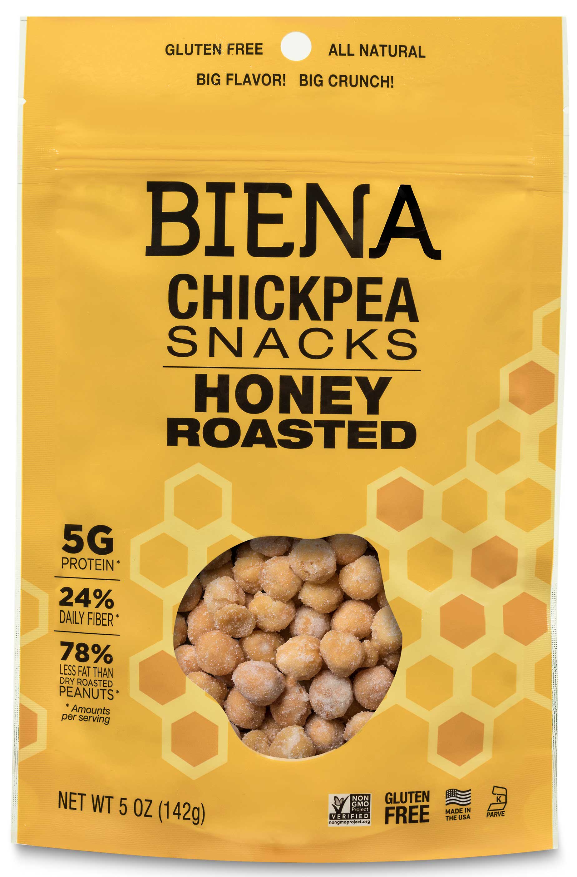 Biena 3 Flavors Roasted Chickpea Snacks - Display Shipper -- 48 per case