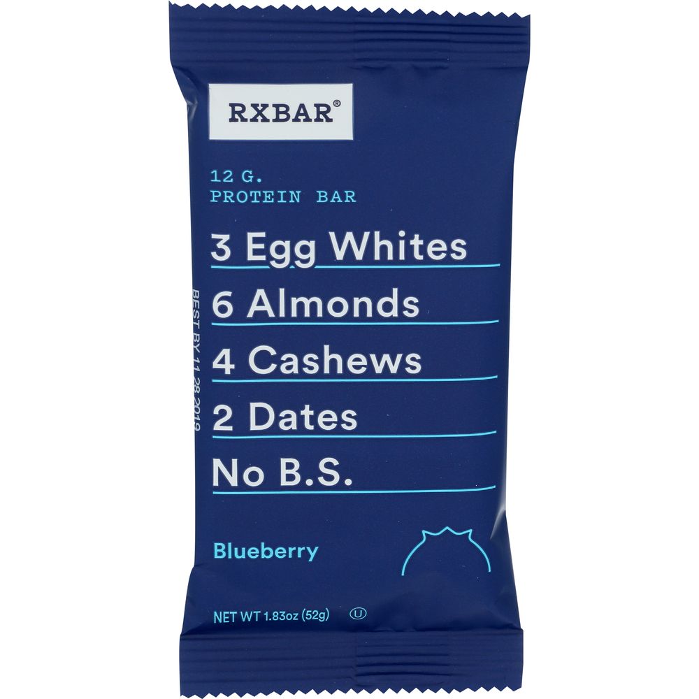 Rxbar Blueberry Protein Bar, 1.83 Ounce -- 12 per case ...
