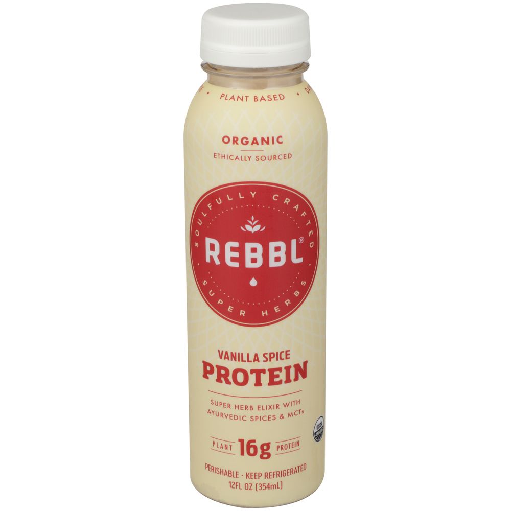 Rebbl Organic Vanilla Spice Protein Elixir, 12 Fluid Ounce -- 12 per case.