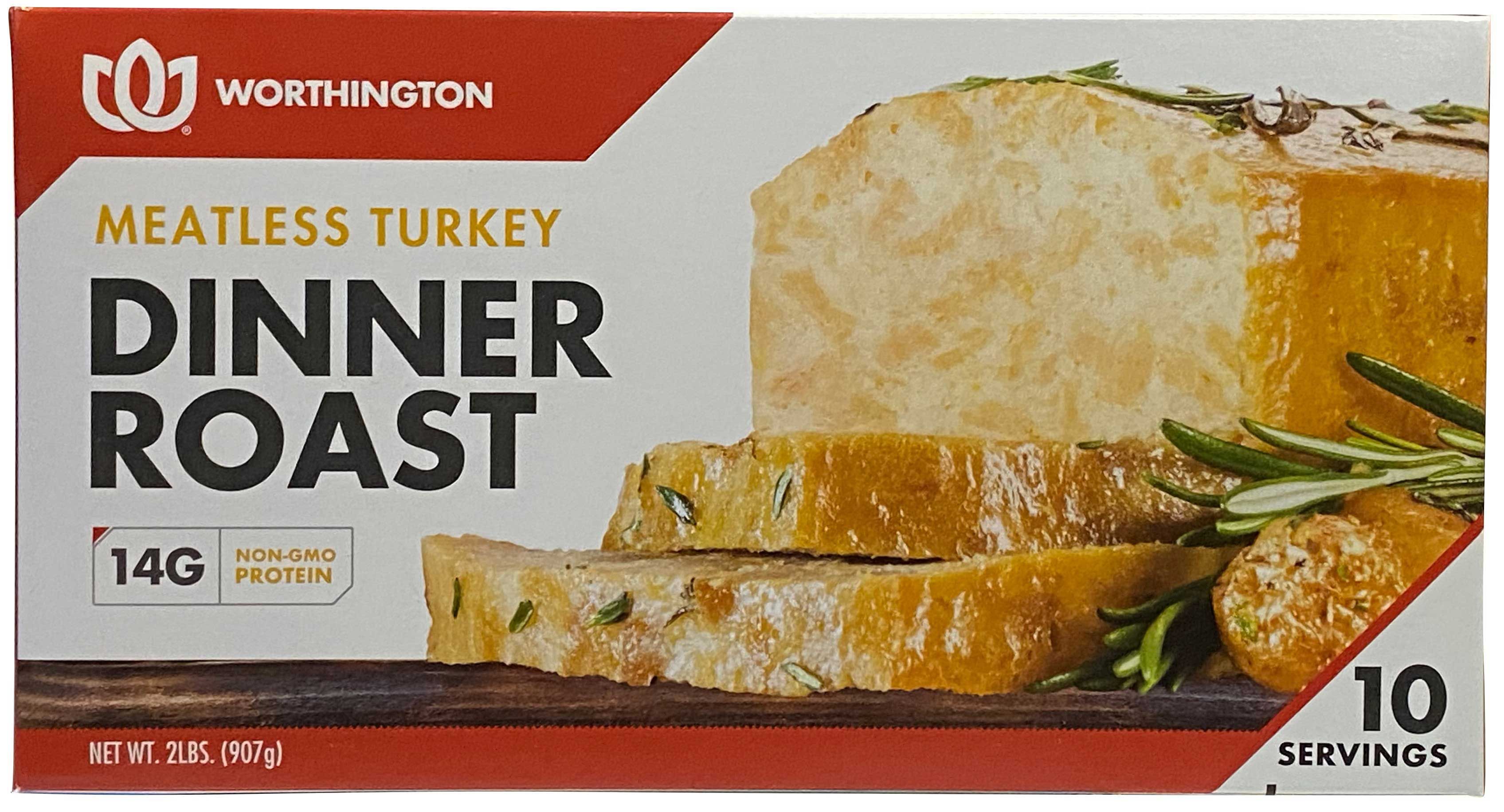 Worthington Plant Based Turkey Dinner Roast Case | FoodServiceDirect