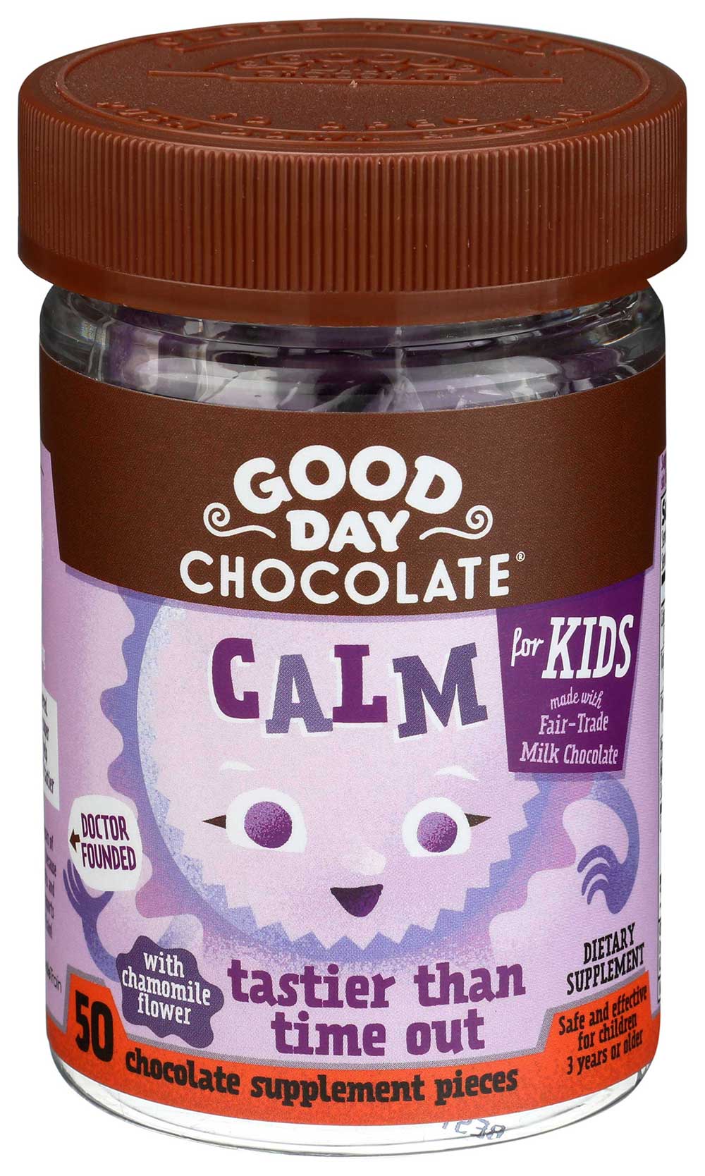 Good Day Chocolate Calm Supplement for Kids - 50 count per pack ...