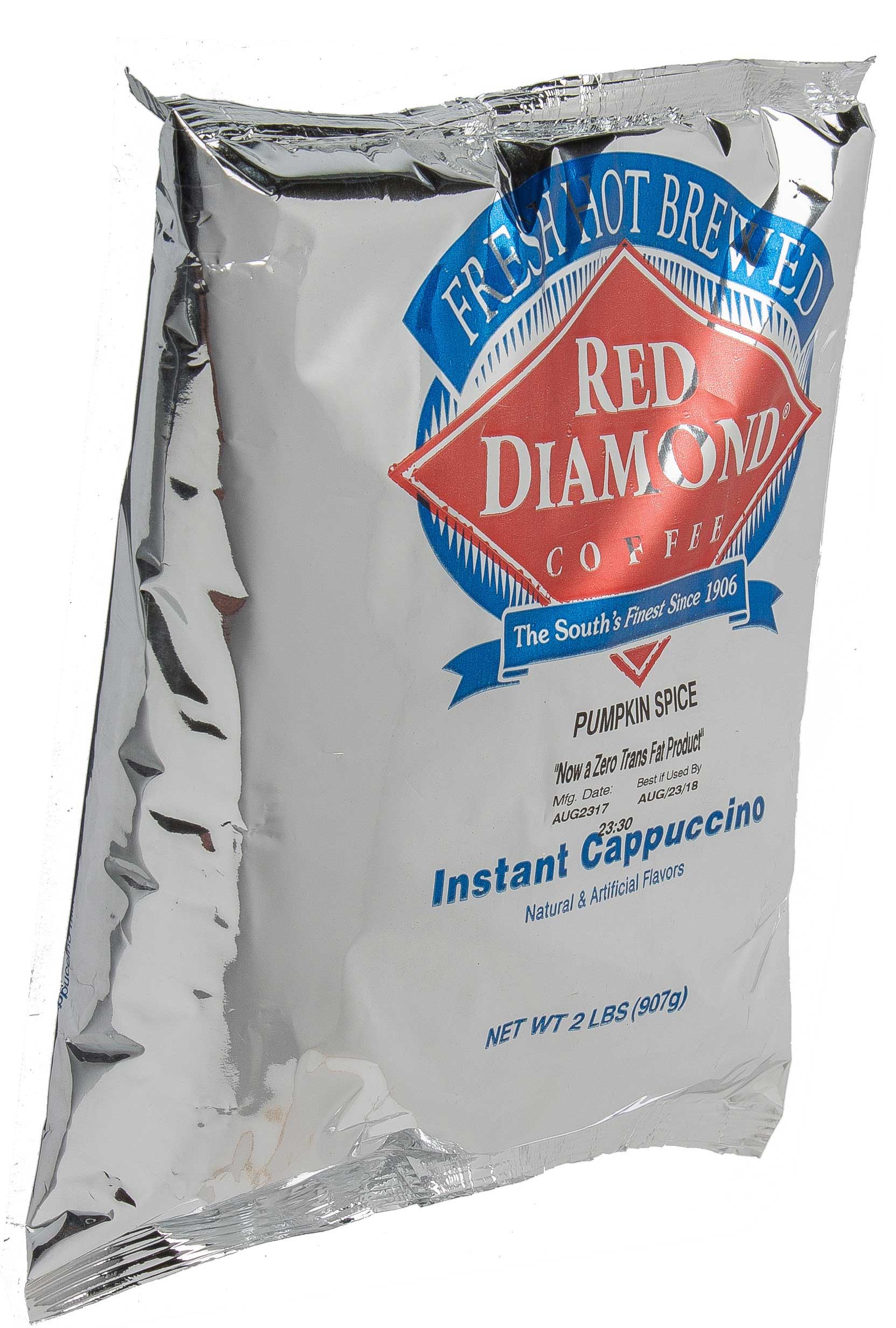 Red Diamond Pumpkin Spice Seasonal Instant Cappuccino, 2 Pound -- 6 per ...