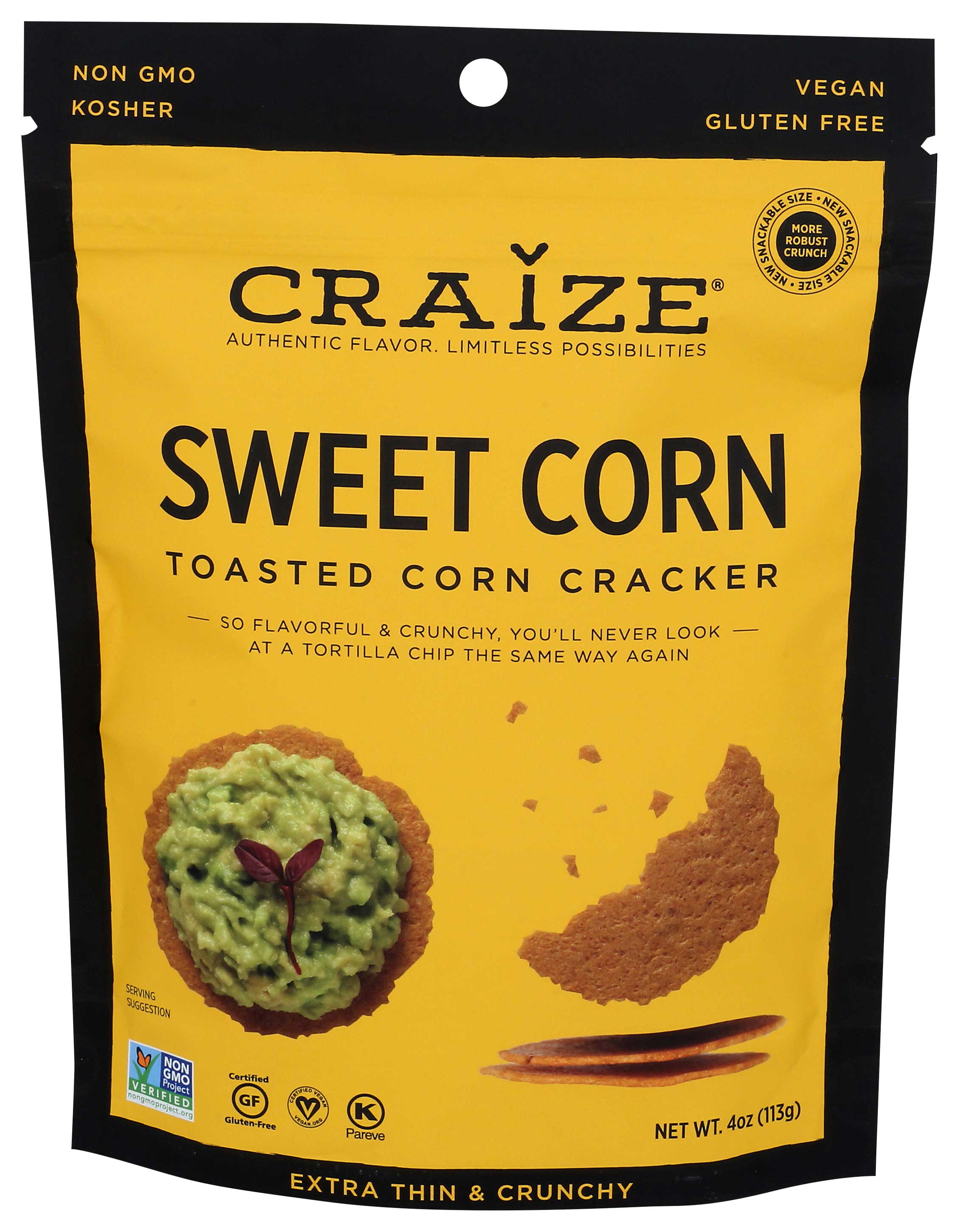 Craize Sweet Toasted Corn Crisps, 4 Ounce -- 6 per case ...