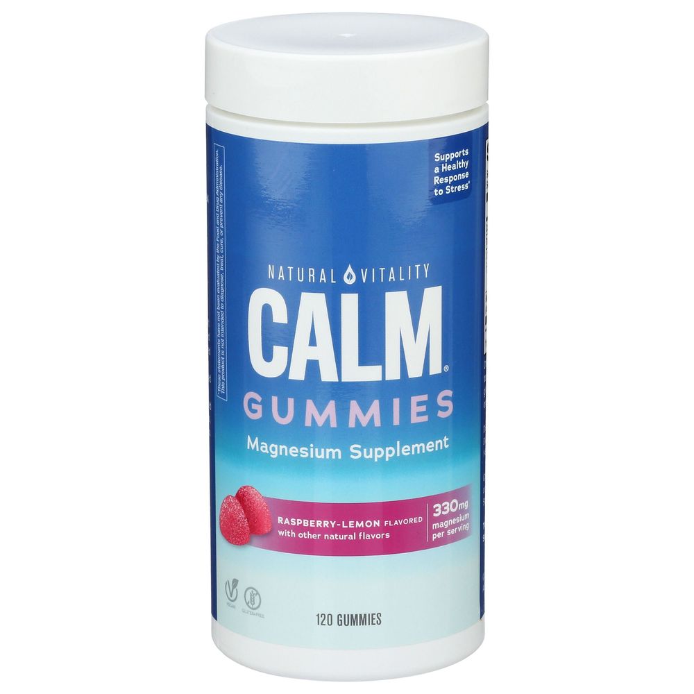 Natural Vitality Calm Raspberry Lemon Gummies, 120 count