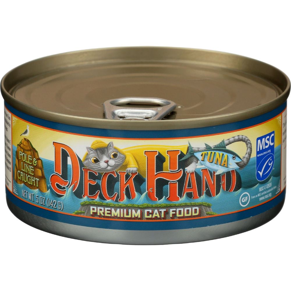 Deck Hand Pole and Line Caught Tuna Premium Cat food, 5 Ounce -- 24 per ...