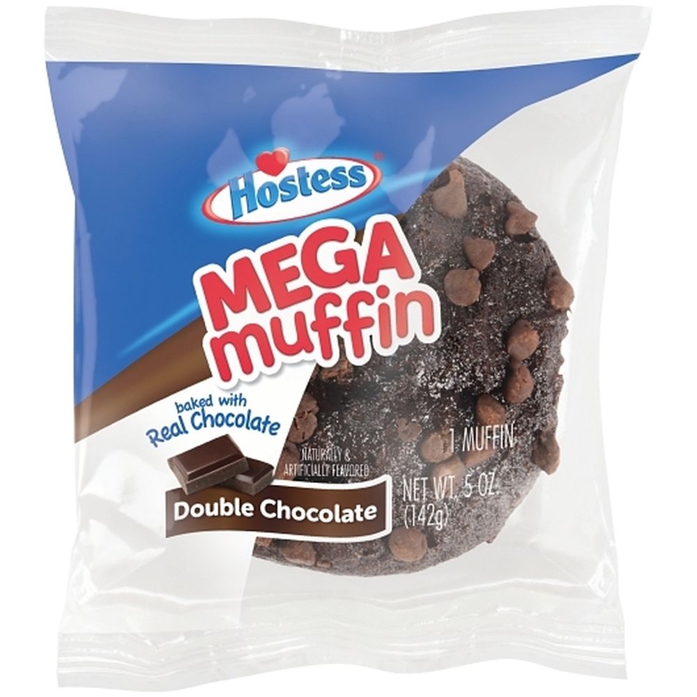 Hostess Double Chocolate Jumbo Muffin, 5 Ounce -- 36 per case