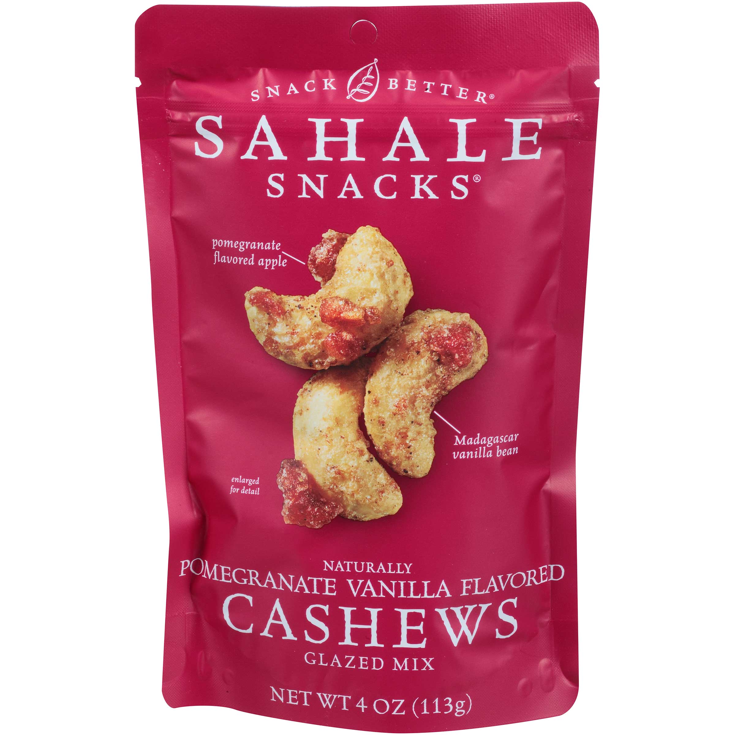 Sahale Snacks Naturally Pomegranate Vanilla Flavored Cashews Glazed Mix ...