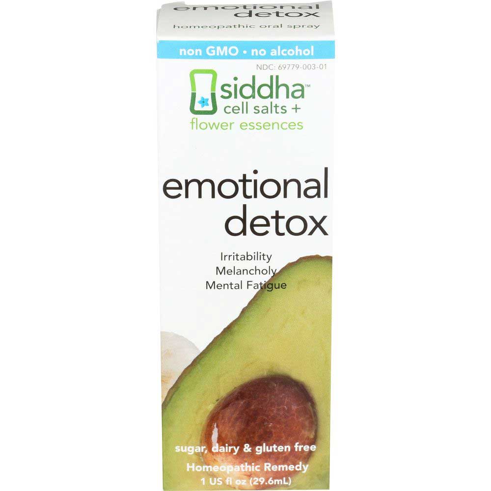 Siddha Cell Salts Plus Flower Essences Emotional Detox Homeopathic Oral