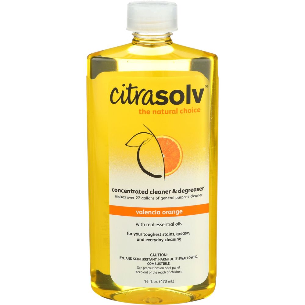 Citra Solv Valencia Orange Concentrated Cleaner and Degreaser, 16 Ounce
