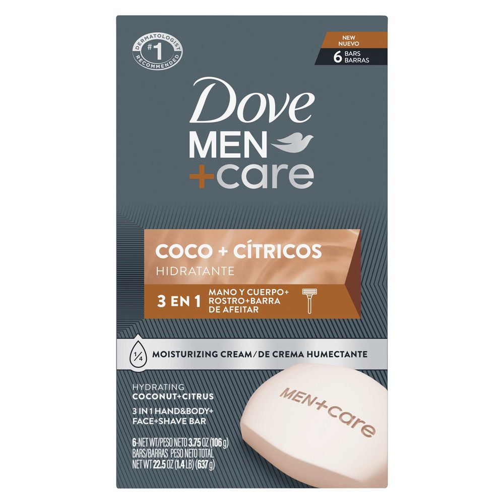 Dove Men Plus Care Hydrating Coconut Plus Citrus Hand and Body Face ...