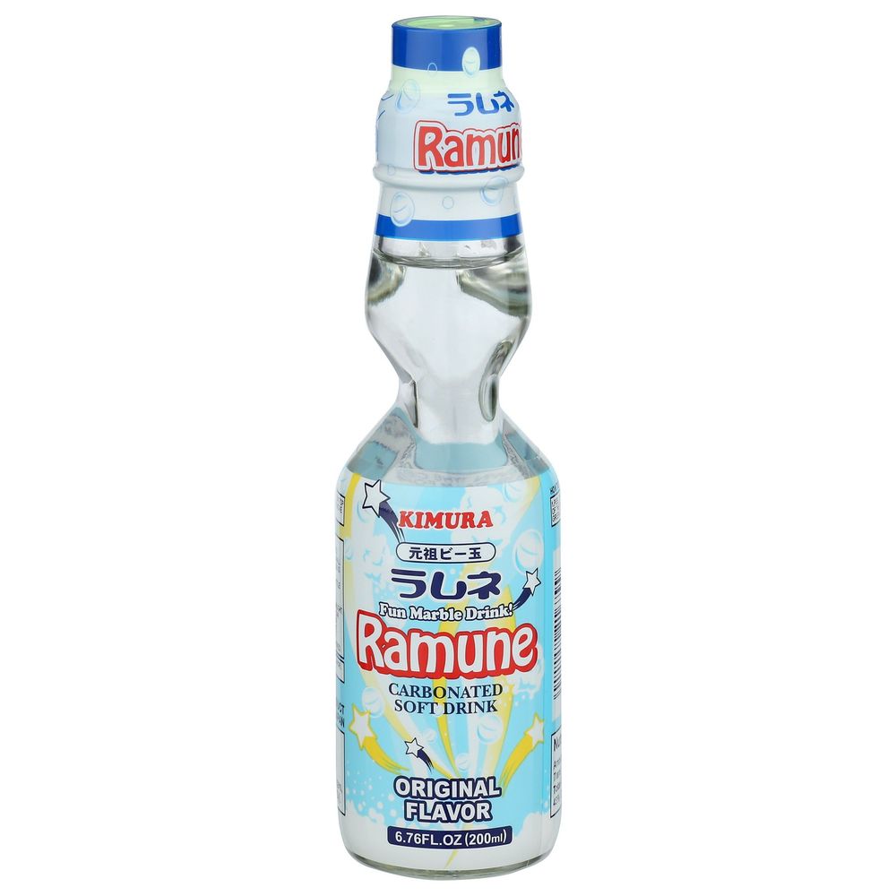 Kimura Ramune Original Flavor Soda, 6.76 Fluid Ounce -- 18 per case