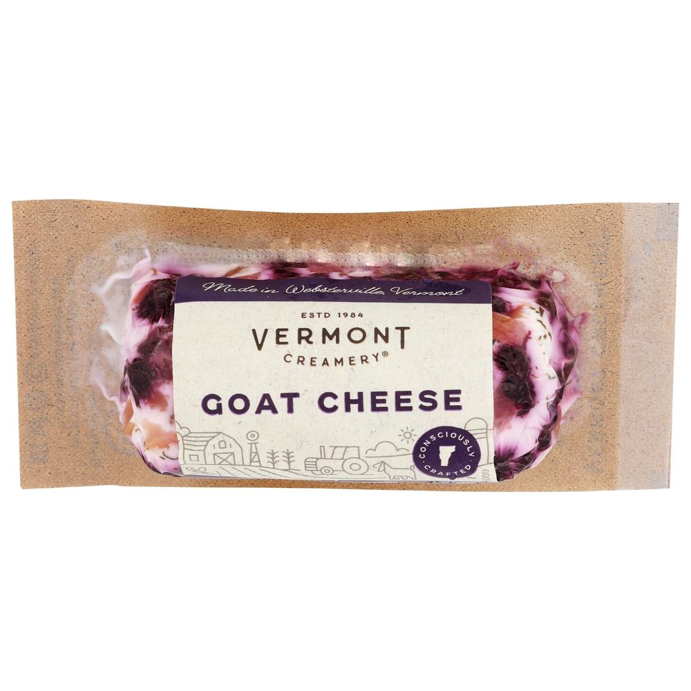 Vermont Creamery Blueberry Lemon and Thyme Chevre Goat Cheese, 4 Ounce ...