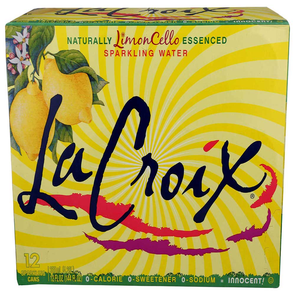 La Croix Limoncello Sparkling Water, 144 Fluid Ounce -- 2 per case