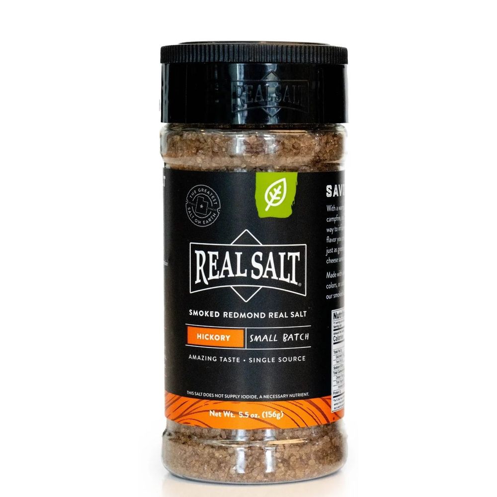 Redmond Real Salt Hickory Smoked Salt, 5.5 Ounce -- 6 per case