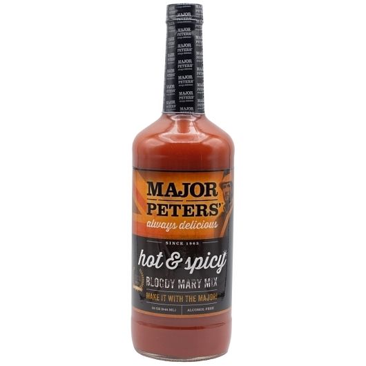 Major Peters Hot and Spicy Bloody Mary Mix, 32 Fluid Ounce -- 12 per case
