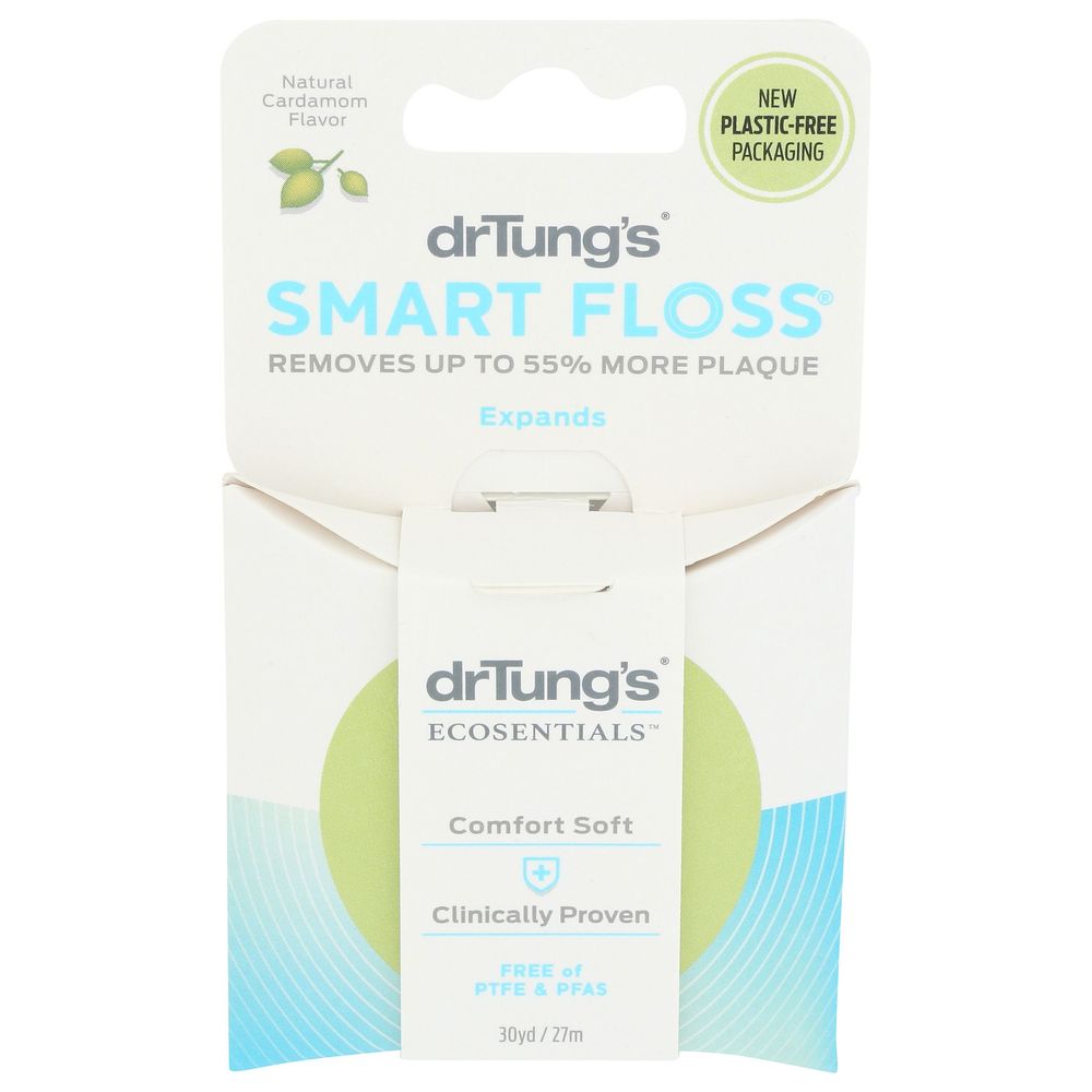 Dr. Tungs Natural Cardamom Flavor Smart Floss, 30 Yard -- 6 per case