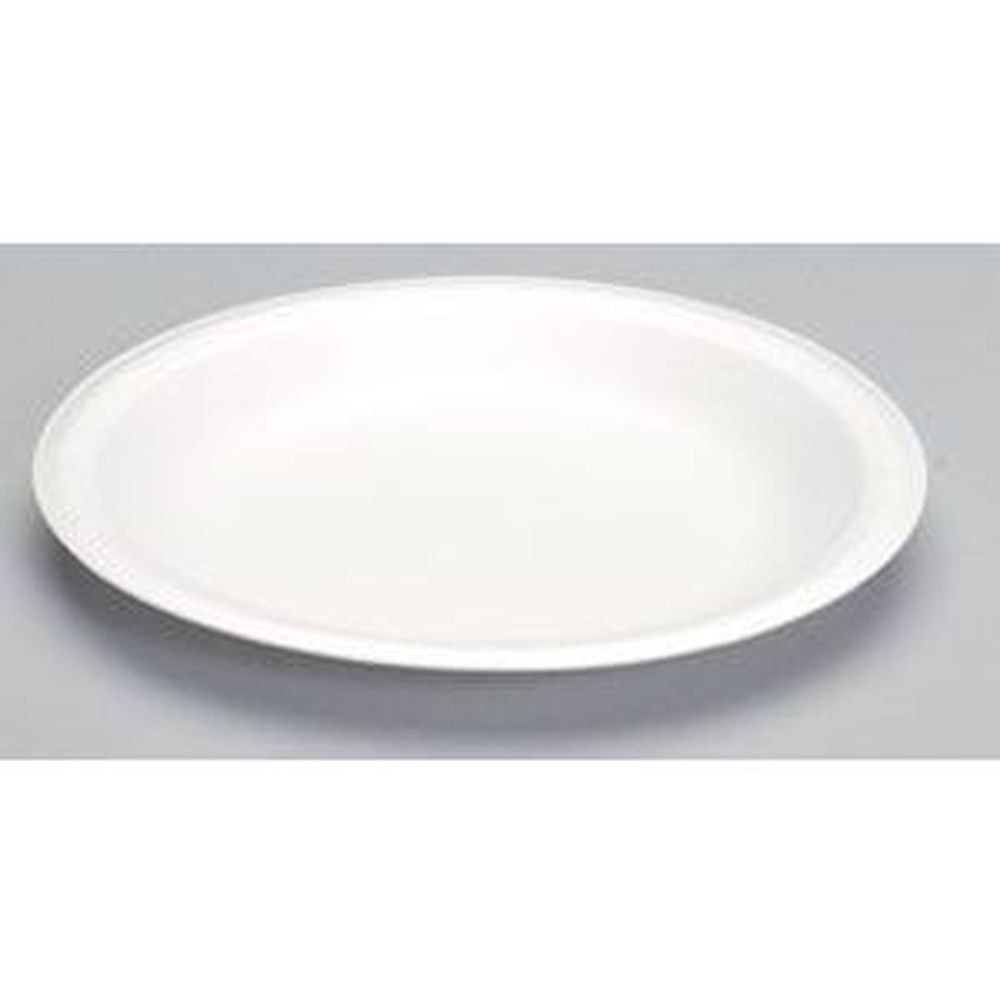 Genpak White Celebrity Polystyrene Foam Plate, 8.88 inch -- 500 per case