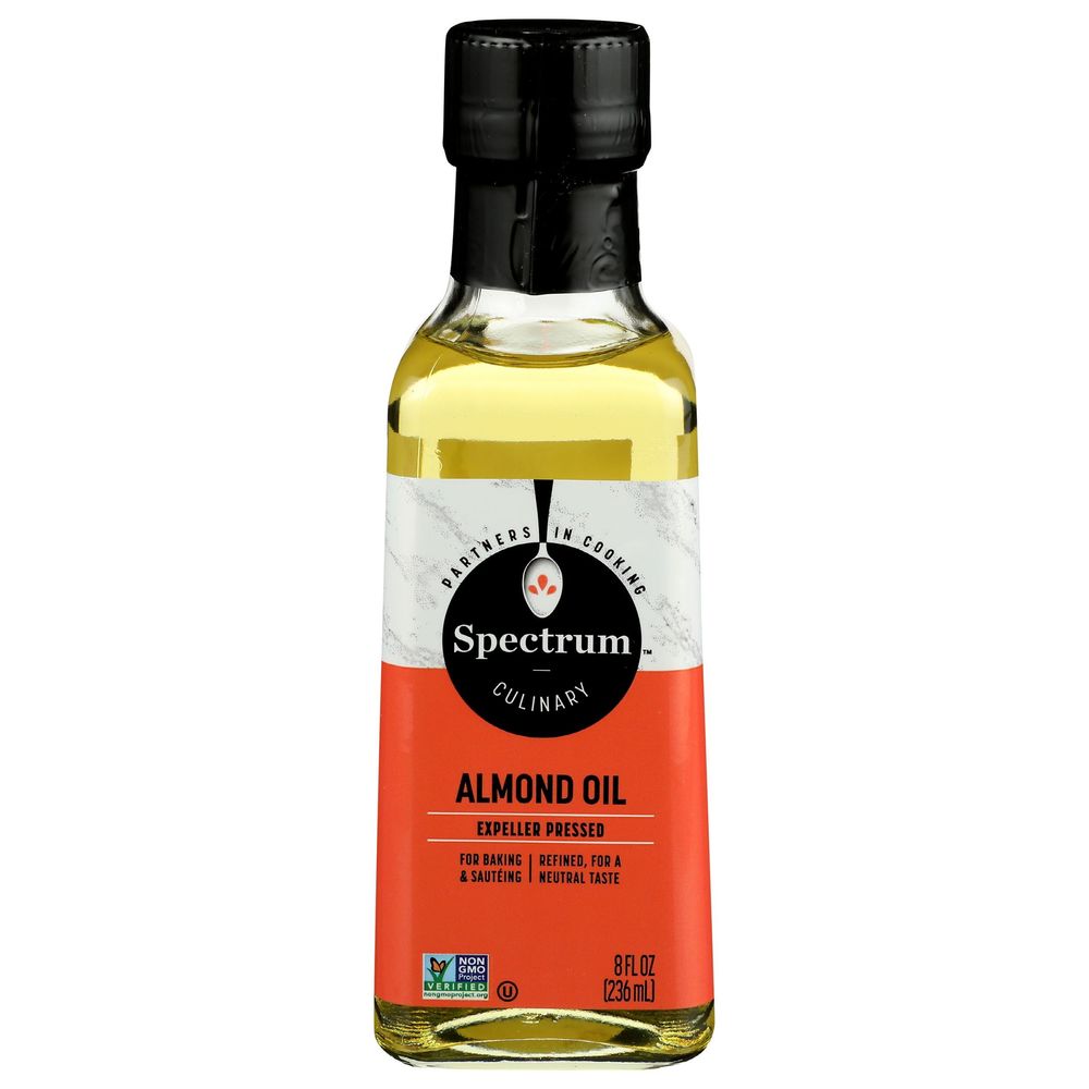 Spectrum Culinary Refined Sweet Almond Oil, 8 Ounce