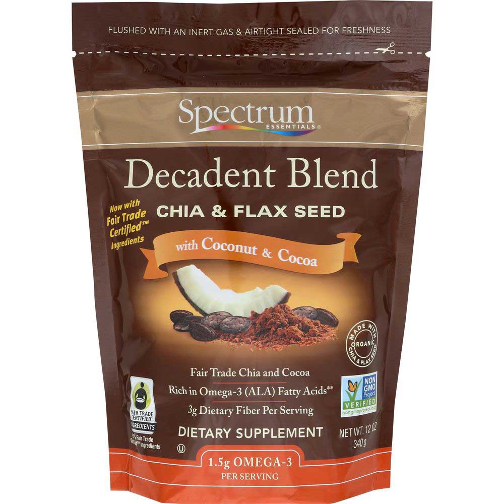 Spectrum Essentials Organic Decadent Blend Chia and Flax Seed with ...