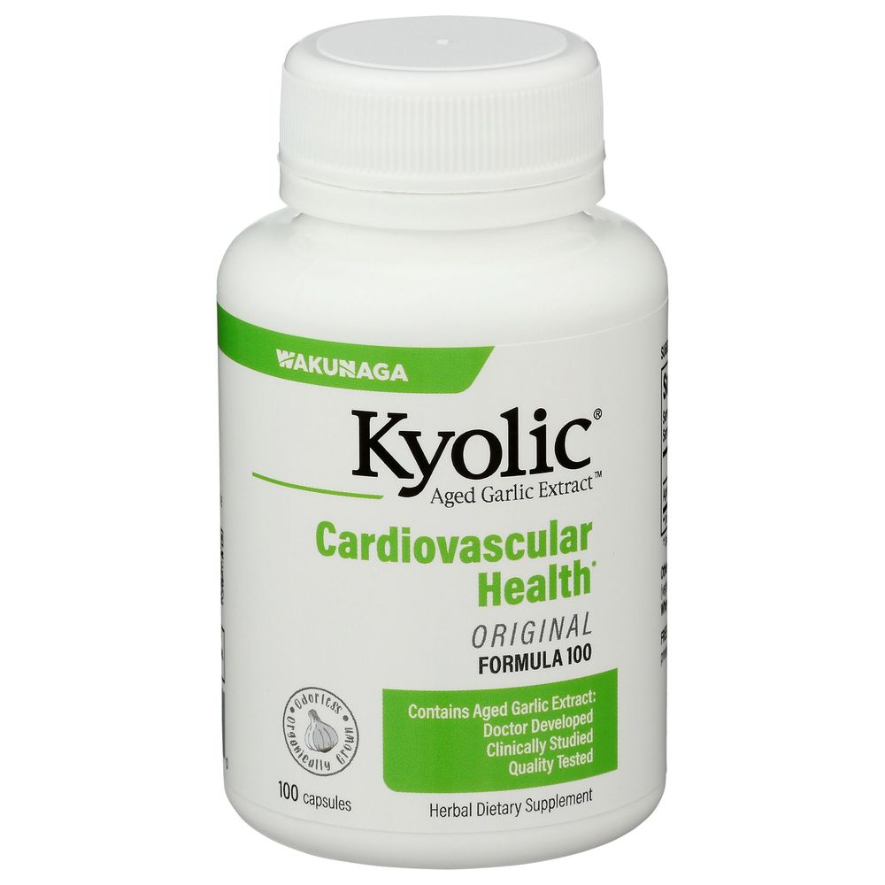 Kyolic Aged Garlic Extract Formula 100 Original Cardiovascular Health ...