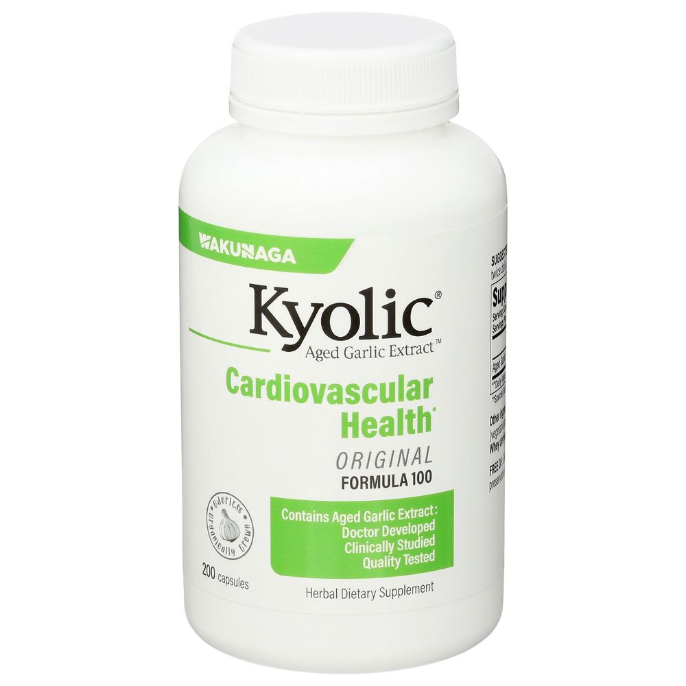 Kyolic Aged Garlic Extract Formula 100 Original Cardiovascular Health ...
