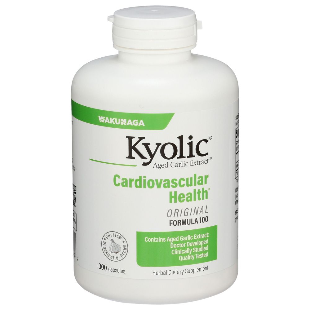 Kyolic Aged Garlic Extract Formula 100 Original Cardiovascular Health ...